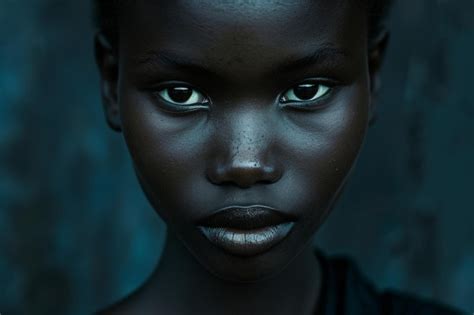 Premium Photo African Beautiful Girl Black Woman With Dark Skin