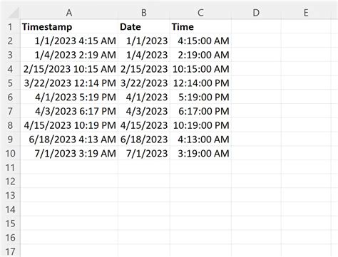 วิธีแยกวันที่และเวลาใน Excel พร้อมตัวอย่าง สถิติ