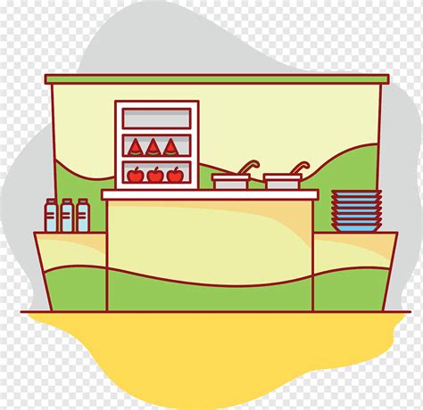 Canteen Illustration Png Pngwing