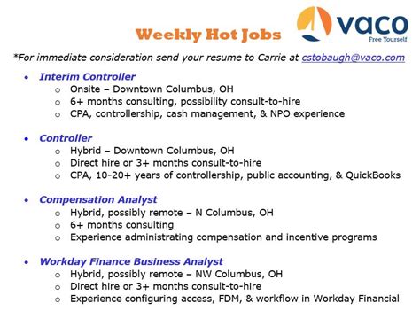 🍁 Vaco Hiring For Accounting Finance And It Roles Apply Now Carrie Lennington Posted On
