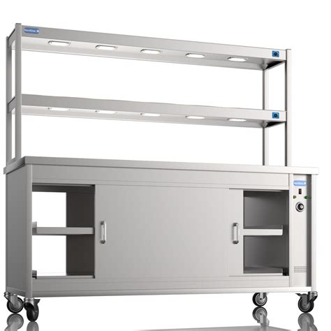 Nordstar Pass Through Hot Cupboard With Double Tier Gantry Chef Pass 1