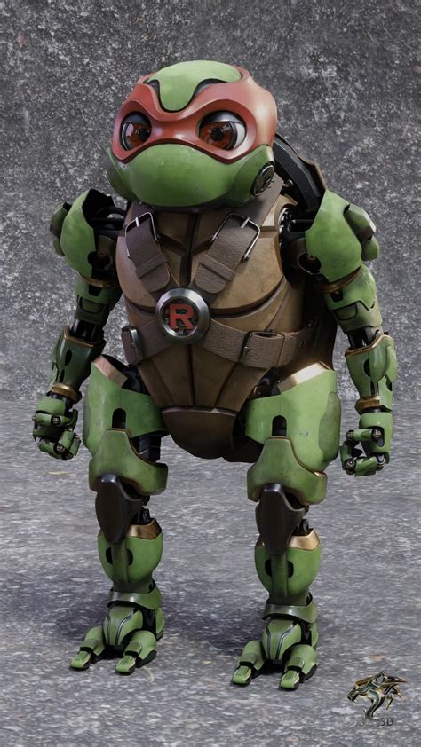 New Wip Ninja Turtle Bot A Personal Project Created In Blender