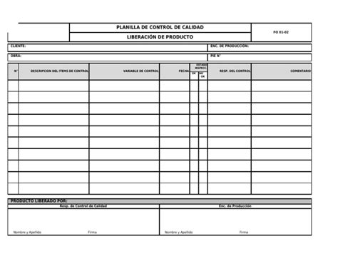 Diagrama De Control De Calidad En Excel Las 7 Herramientas B