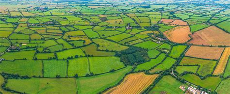 공중 파노라마 패치워크 목초지 들판 작물 녹색 농업 농지 공중 뷰에 대한 스톡 사진 및 기타 이미지 공중 뷰 농장 경관 Istock