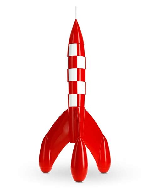 Tintin Fusee Réplique Résine 42 Cm Moulinsart Tintin Moul46955 La Marque Zone