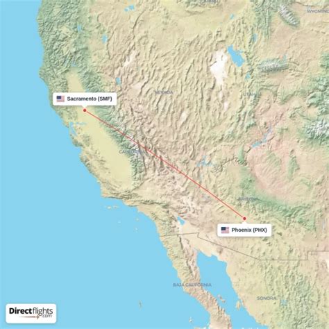 Direct Flights From Phoenix To Sacramento Phx Smf