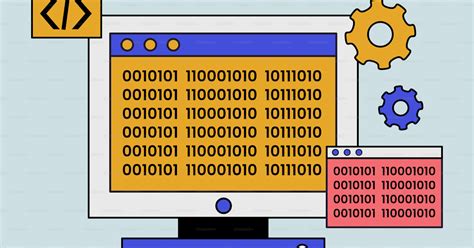 A Computer Screen With A Programming Code On It Vector Technology