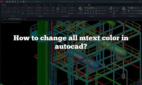 How To Change All Mtext Color In Autocad CADdikt