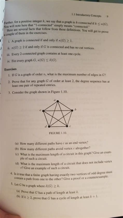 solved 1 1 introductory concepts 9 for a positive integer k