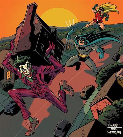 The Joker Batman And Robin Art By Derek Charm After Dick Sprang