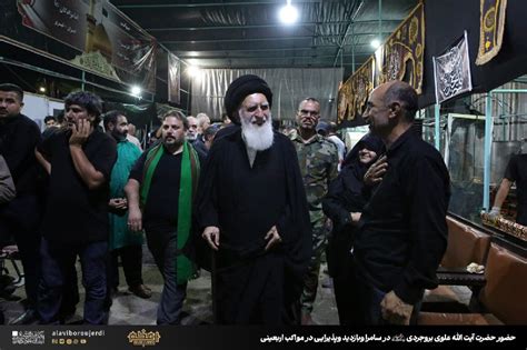 گزارش تصویری حضور آیت الله علوی بروجردی در سامرا و بازدید و پذیرایی در