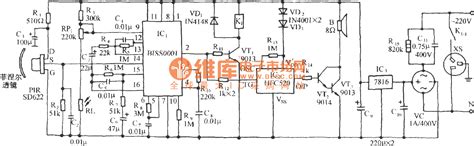 Pyroelectric Infrared Sensor Socket With Analog Voice Circuit Diagram