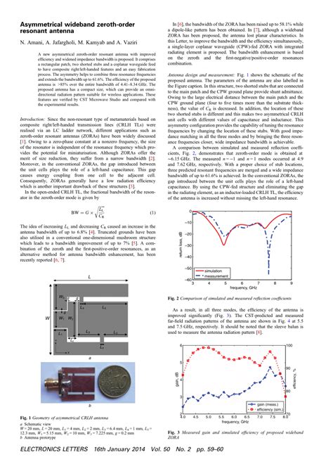 Pdf Asymmetrical Wideband Zeroth Order Resonant Antenna