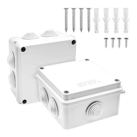 Gentpovth 2 Stück Anschlussdose Wasserdicht Ip65 100 Mmx100 Mmx70 Mm Abs Gehäuse Abzweigdose