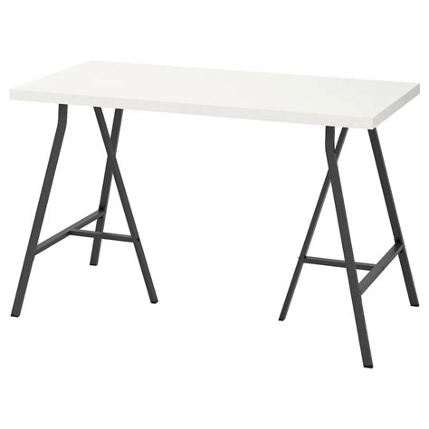 Linnmon Lerberg Table White Gray 47 14x23 58 Ikea Ikea