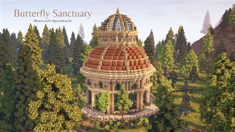 Butterfly Sanctuary 🦋 A Minecraft Timelapse Minecraft Blueprints