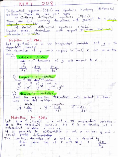 Differential Equations Practice Pdf
