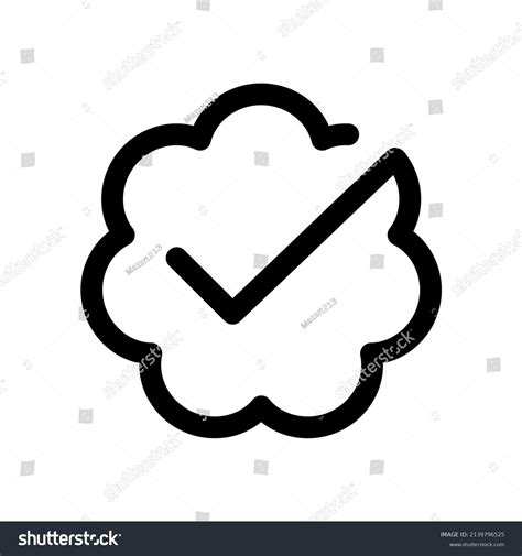 Verifikasi Icon One Line Art Icon 库存矢量图（免版税）2139796525 Shutterstock