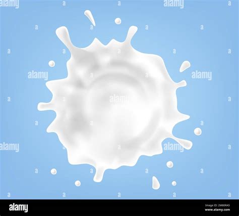 Realistik Splashes Of Milk Vector Illustration Eps 10 Stock Vector Image And Art Alamy