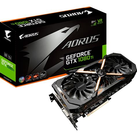 11GB Gigabyte GeForce GTX 1080 Ti AORUS Aktiv PCIe 3.0 x16 (Retail ...
