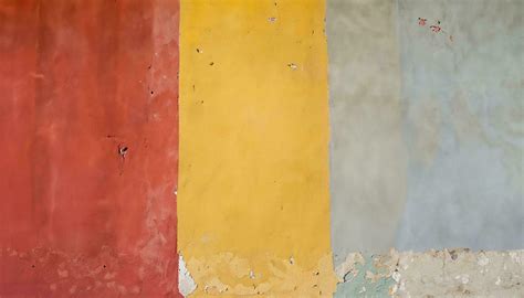 The Beauty Of An Old Stucco Wall With Diverse Colors Ai Generative Stock Photo At