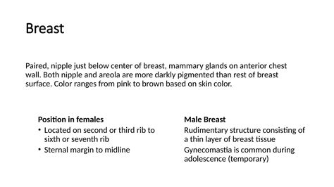 Breast And Axillae Pptpptx Comprehensive Head To Toe Assessment Pptx