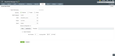 Creating An Alert Sharepoint Manager Plus Help