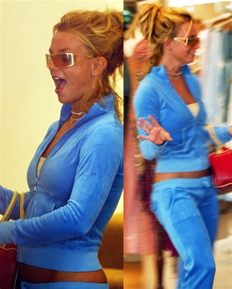 Britney Spears In A Blue Juicy Couture Tracksuit Shopping In La 2003 💙