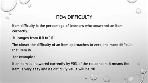 Item Analysis Ppt For Psychometrics Pdf