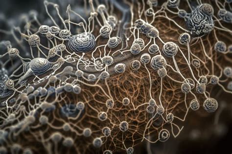 Close Up Of Microorganism With Its Intricate Structure Visible In