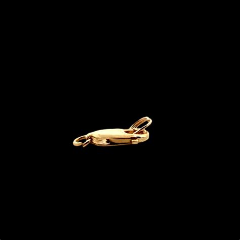 14k Gold Lobster Claw Clasp 16mm Sku14lcc16 Aloha Pearls And Schwartz