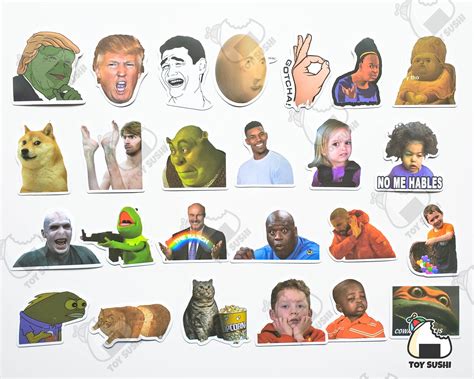 50 Pcs Meme Sticker Pack T For Her Friendship Meme Stickers