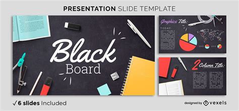 Education Blackboard Presentation Template Vector Download