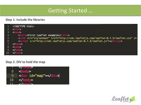 Getting Started With Leaflet JS PPT