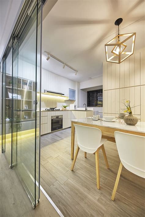 Scandinavian Minimalist Kitchen Interior Design Hdb Interior