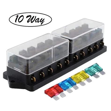 Fuse Holder 10 Way Fuse Box Standard Fuse 10 Pcs Shopee Philippines