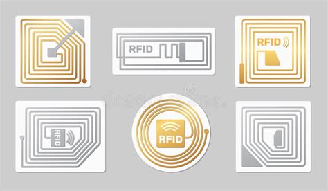 Rfid Tags Golden And Silver Radio Frequency Identification Stickers