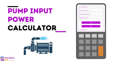 Pump Input Power Calculator Online