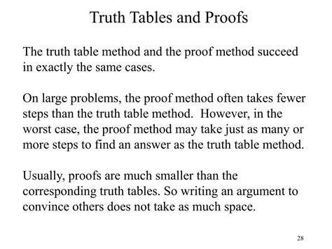 PPT Truth Table Method And Propositional Proofs PowerPoint Presentation ID