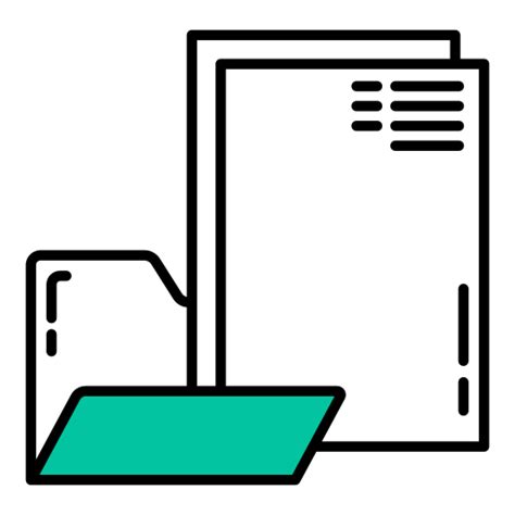 File And Folder Generic Color Lineal Color Icon File And Folder Generic Color Lineal Color Icon