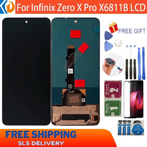 Original For Infinix Zero X Pro X6811b Lcd Display Screen Touch Digitizer Replacement For