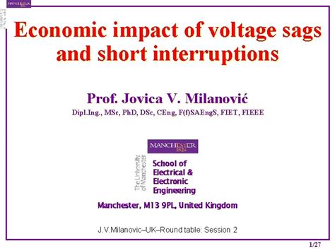 Economic Impact Of Voltage Sags And Short Interruptions