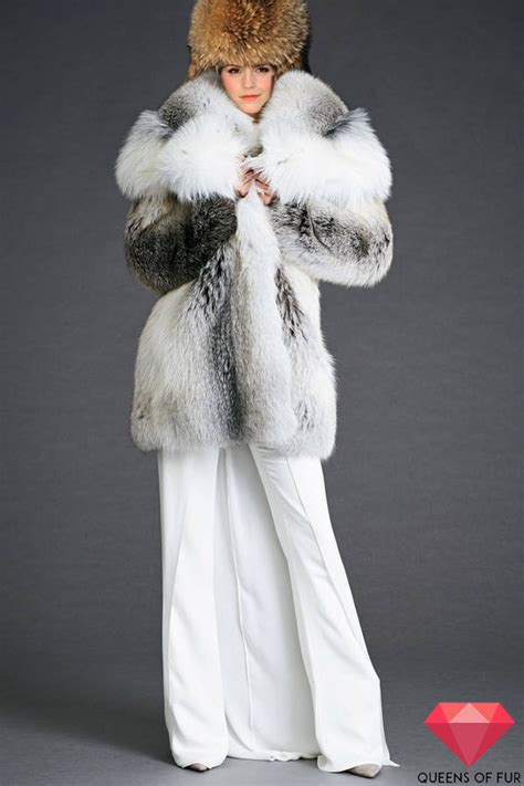 Emma Watson In Lynx Fur Coat And Raccoon Hat By Queens Of Fur On Deviantart