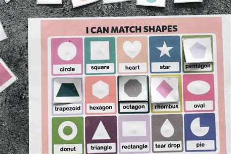 Shape Matching Printable Graphic By Fun4fun Creative Fabrica