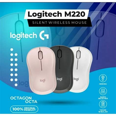 Jual Logitech M Silent Wireless Mouse Shopee Indonesia