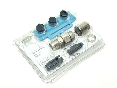 Harting 21038811405 Crimp Slim Design Connector M12 4 Pole D Coded Male