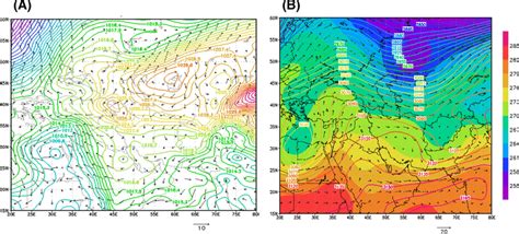 Synoptic Conditions And Arrangement Of Systems At Sea Level A And
