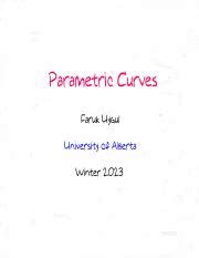 Parametric Curves Definition Examples And Sketches Course Hero