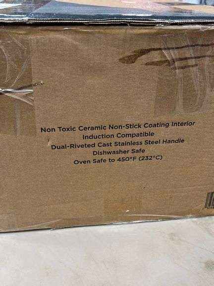 11pc Ceramic Cookware Set In Box Earls Auction Company