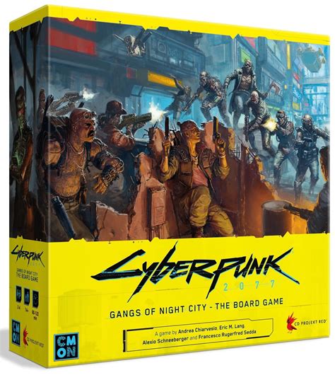 Cmon Cyberpunk 2077 Gangs Of Night City Board Game Conquer Night